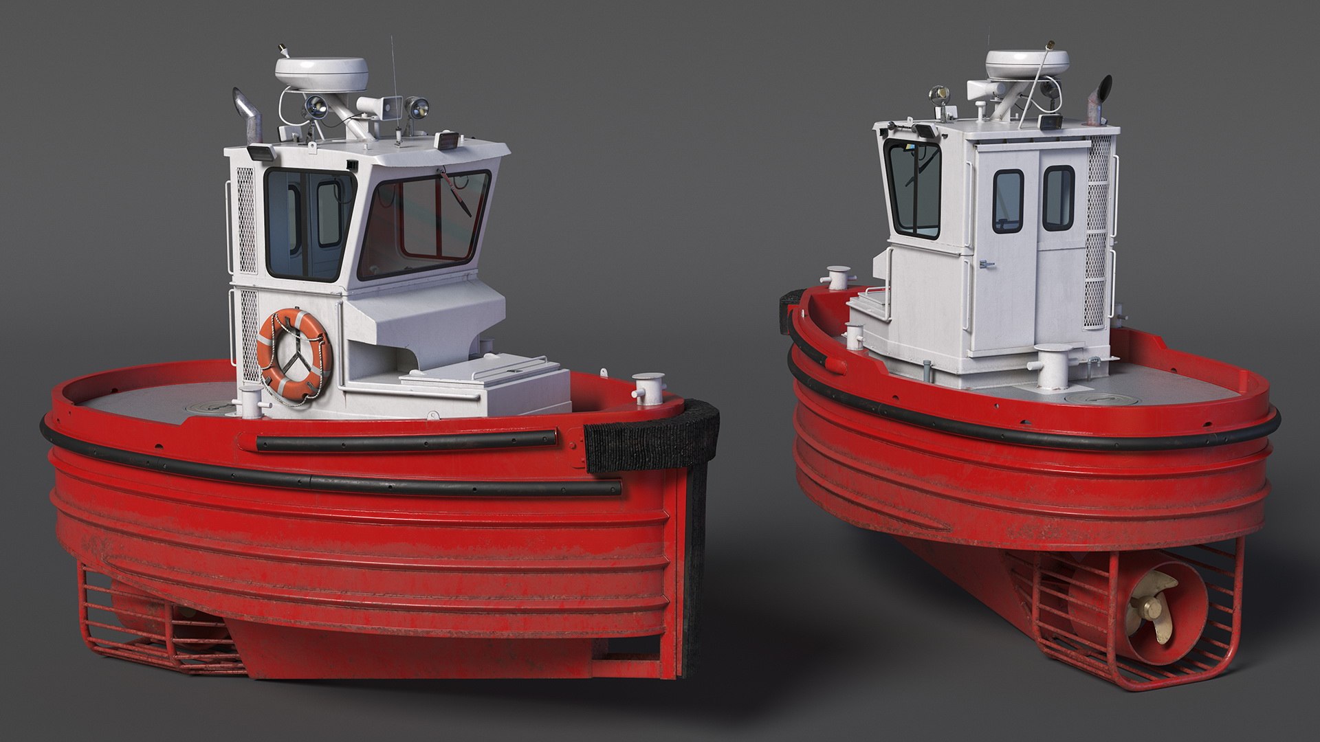 3D Small Tugboat Generic Rigged - TurboSquid 2258241
