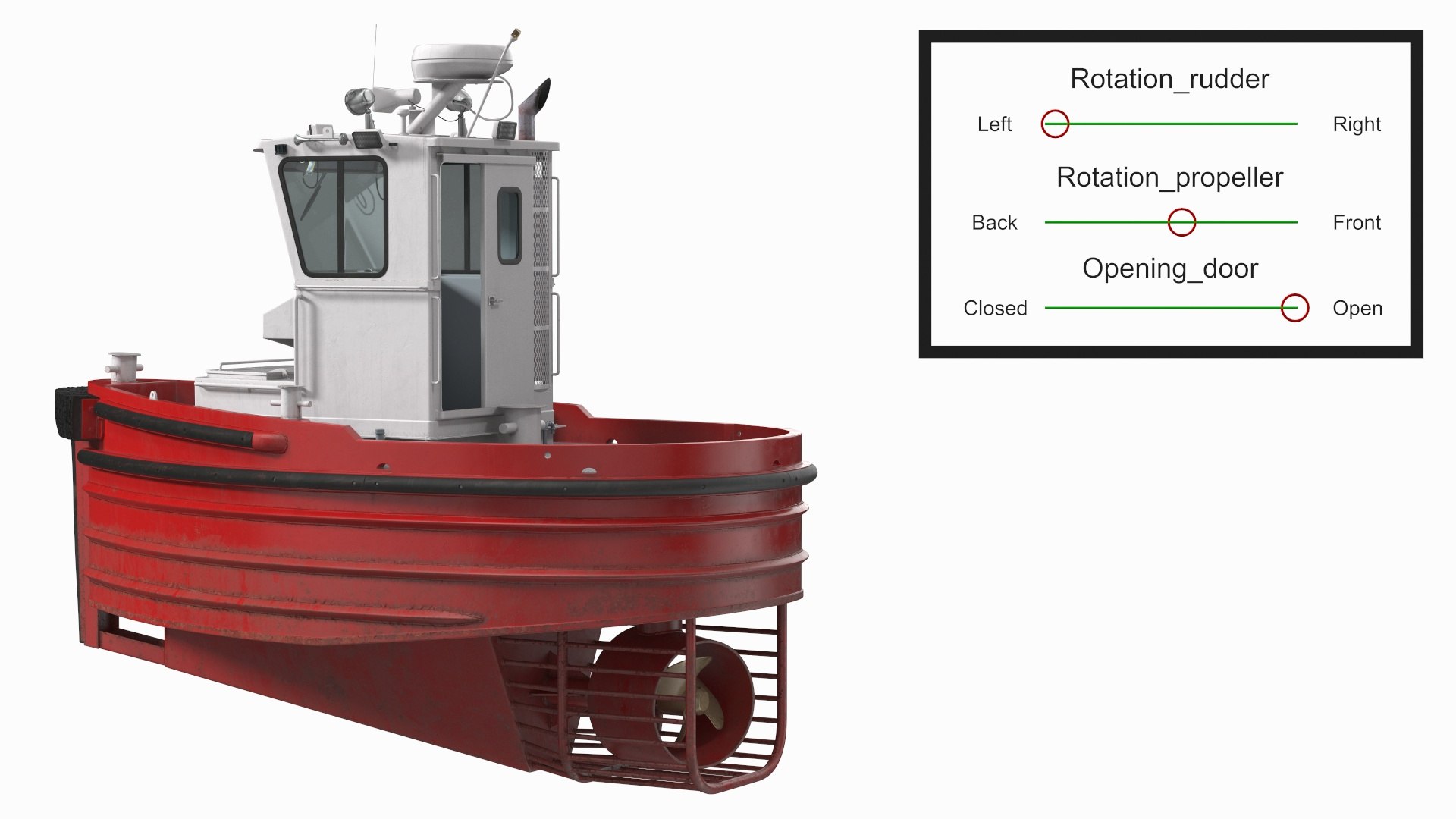 3D Small Tugboat Generic Rigged - TurboSquid 2258241