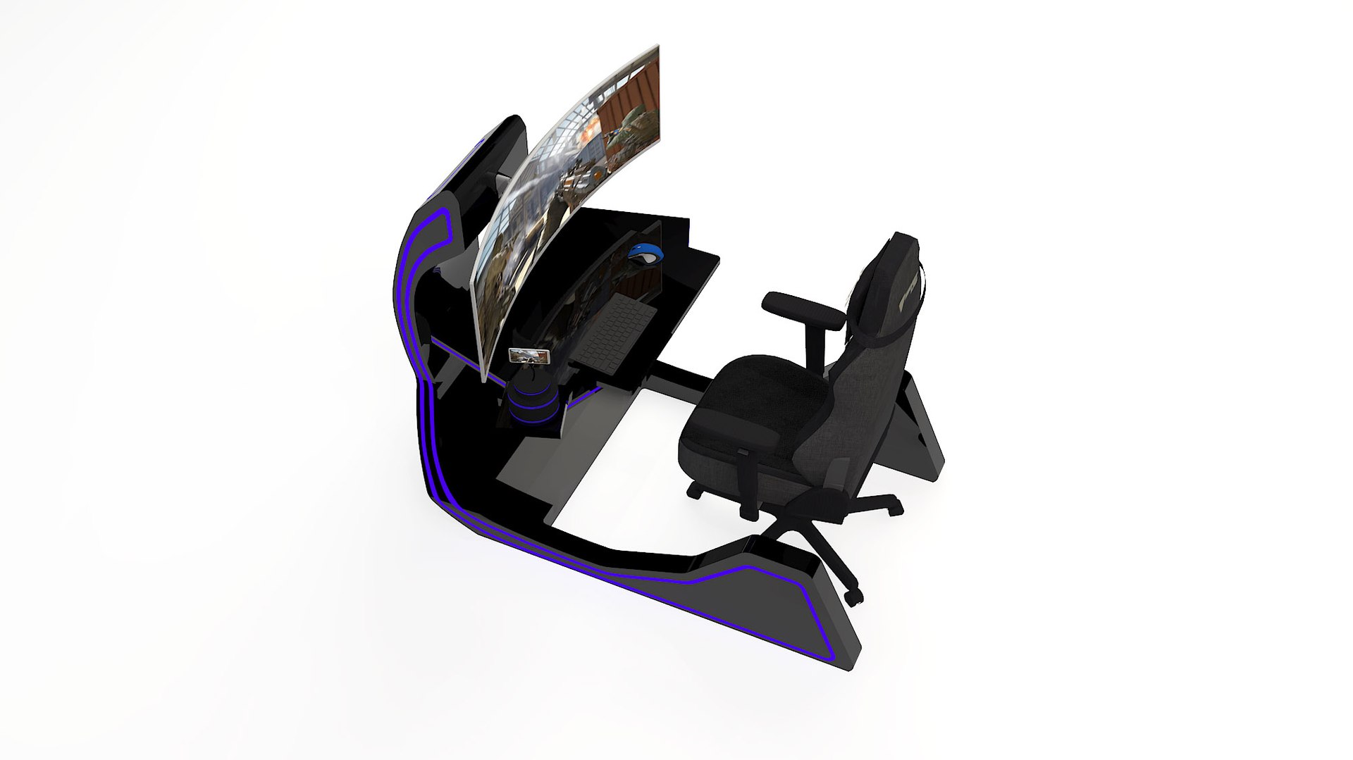 3D Mobile Gaming Pod Concept02 - TurboSquid 1839855