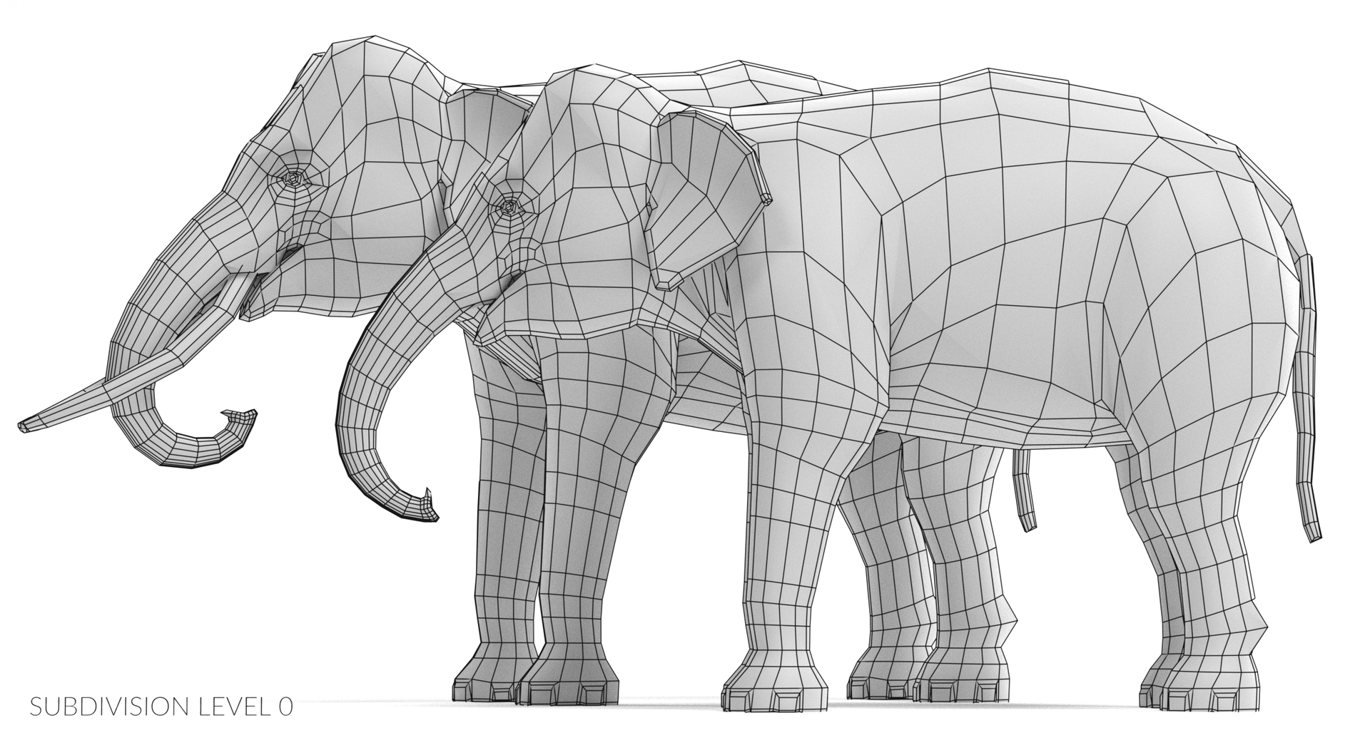 3D model asian elephants - TurboSquid 1341691