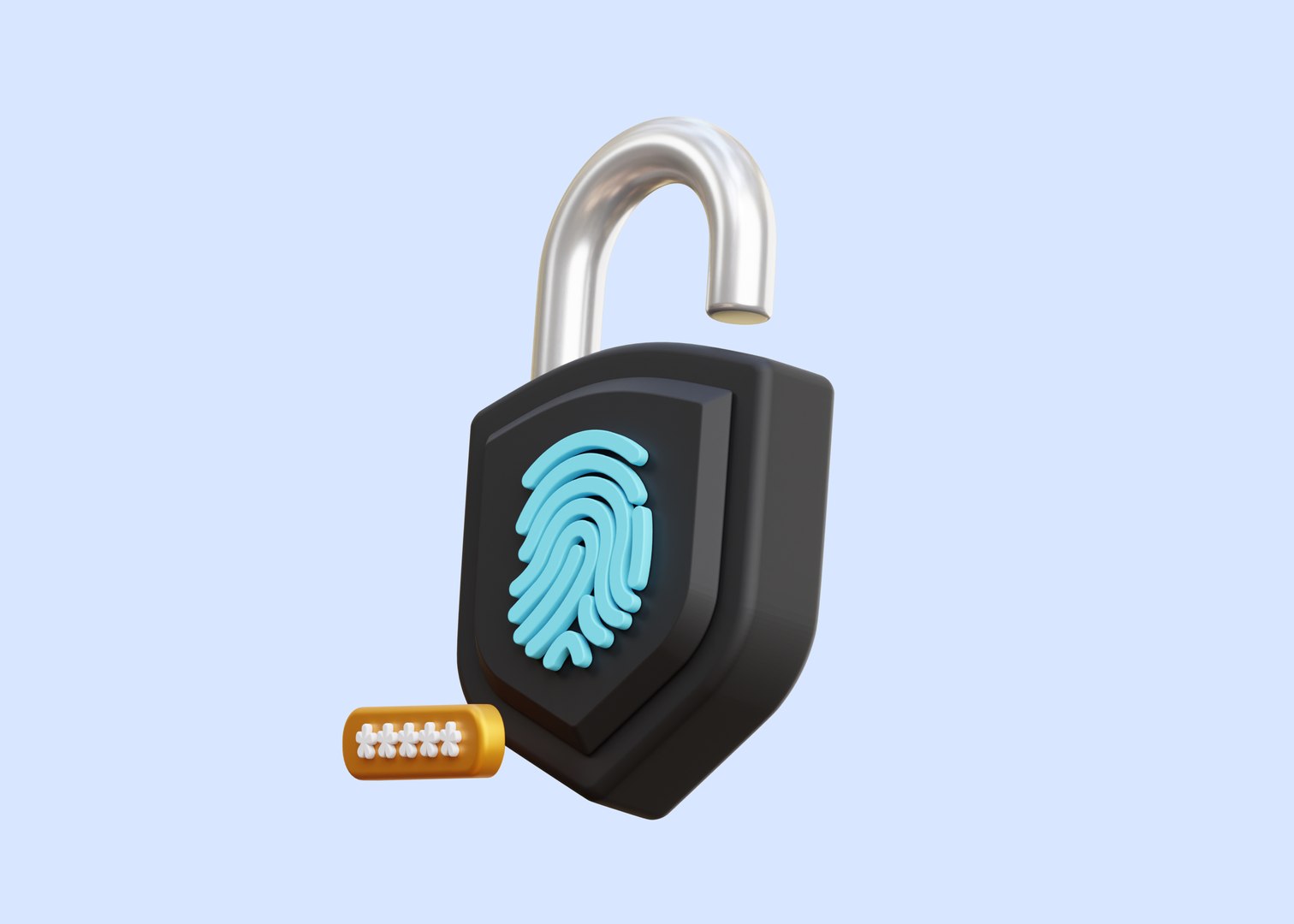 3D Identification Security Icon Illustration - TurboSquid 2230475