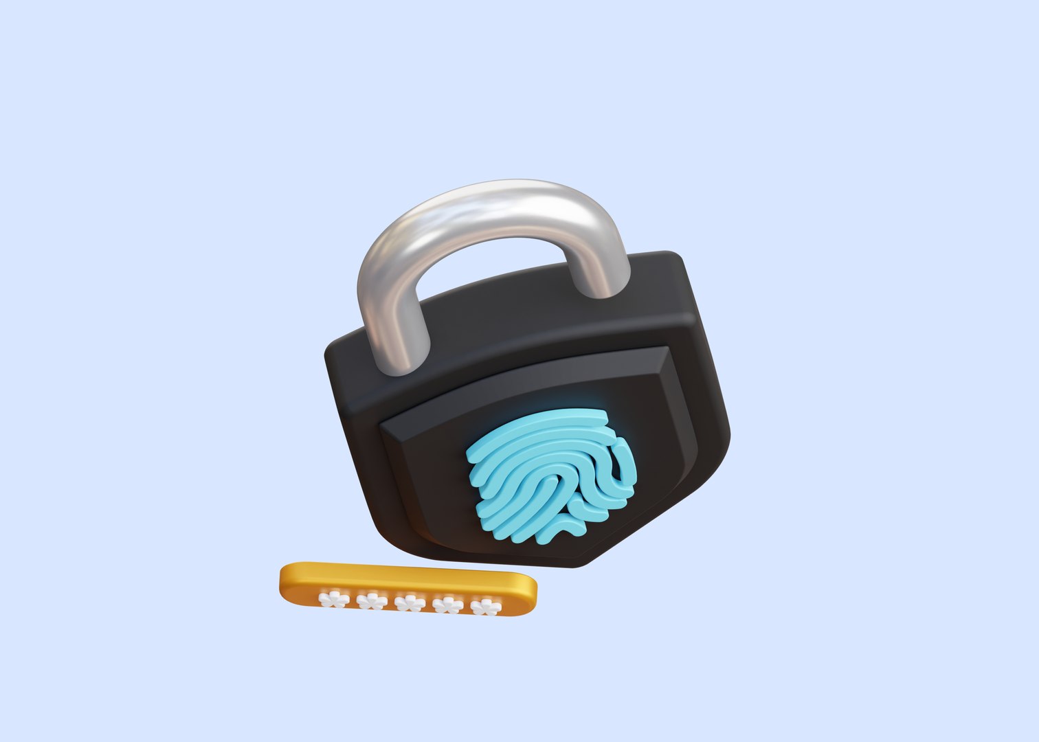 3D Identification Security Icon Illustration - TurboSquid 2230475