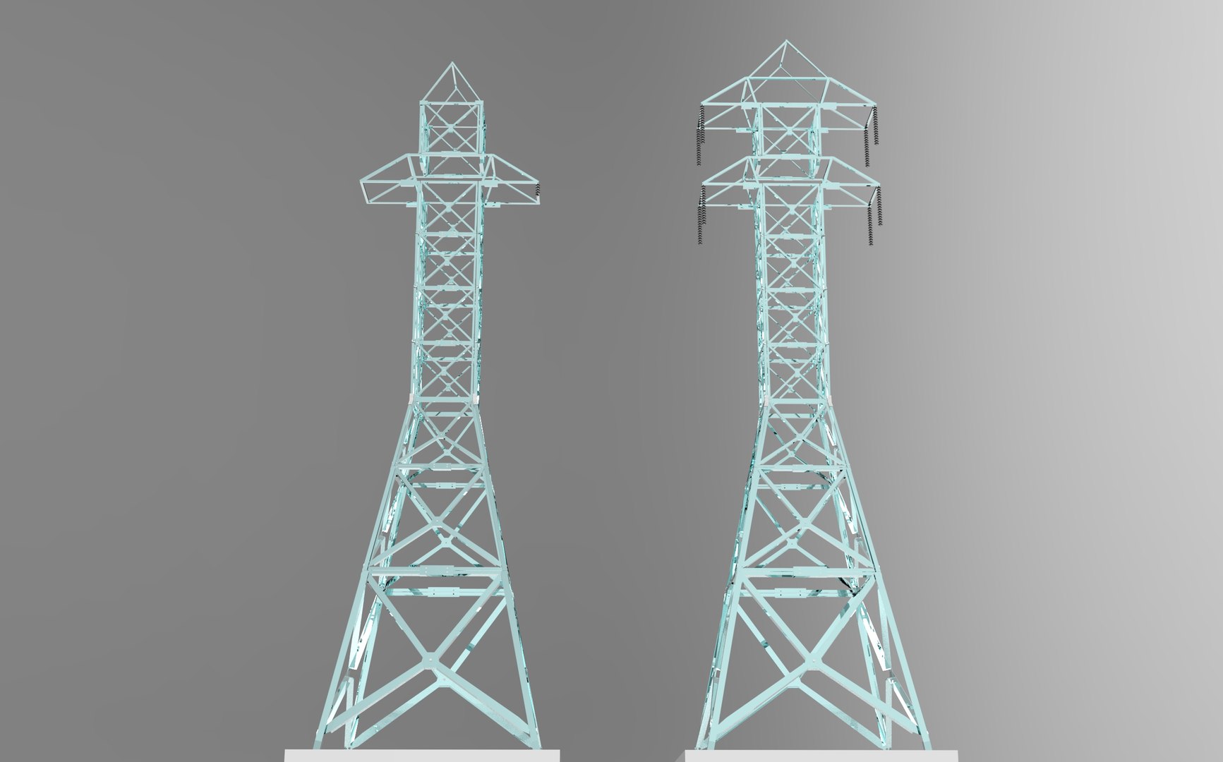 High Voltage Tower 3D Model - TurboSquid 1837436