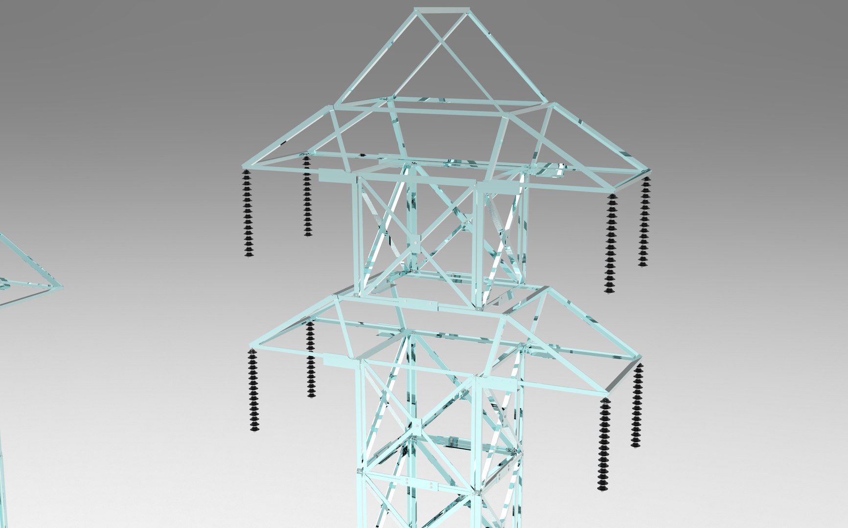 High Voltage Tower 3D Model - TurboSquid 1837436