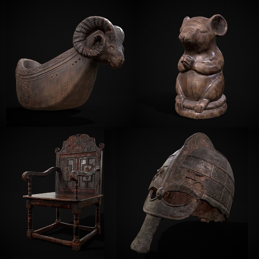Medieval Prop Mix Forty Two 3D Model - TurboSquid 2092389