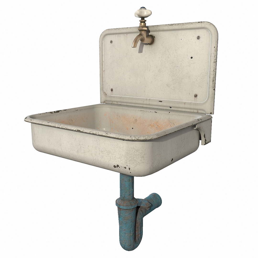 Enameled Steel Sink 3D Model - TurboSquid 1460992