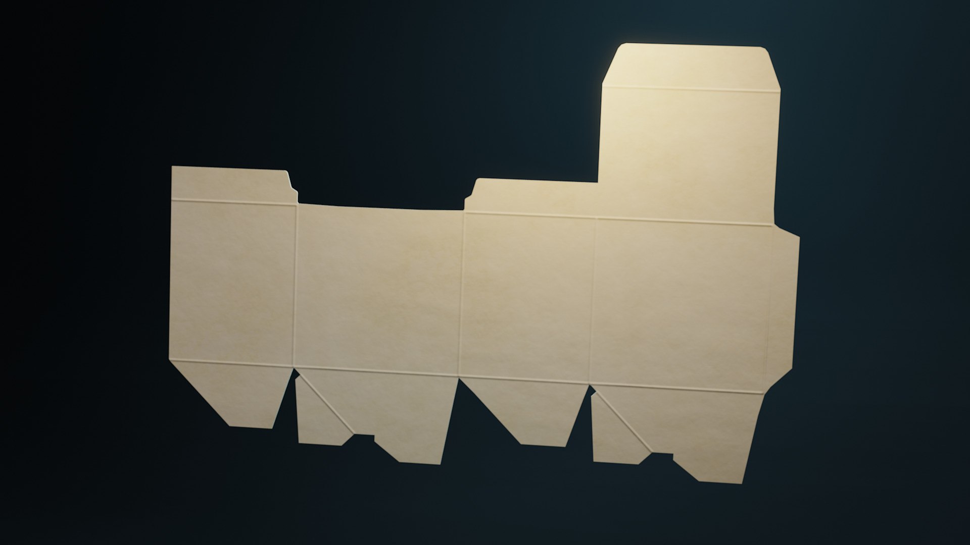 Rigged Dieline For Box Packaging Design And Product Animation 3D Model ...