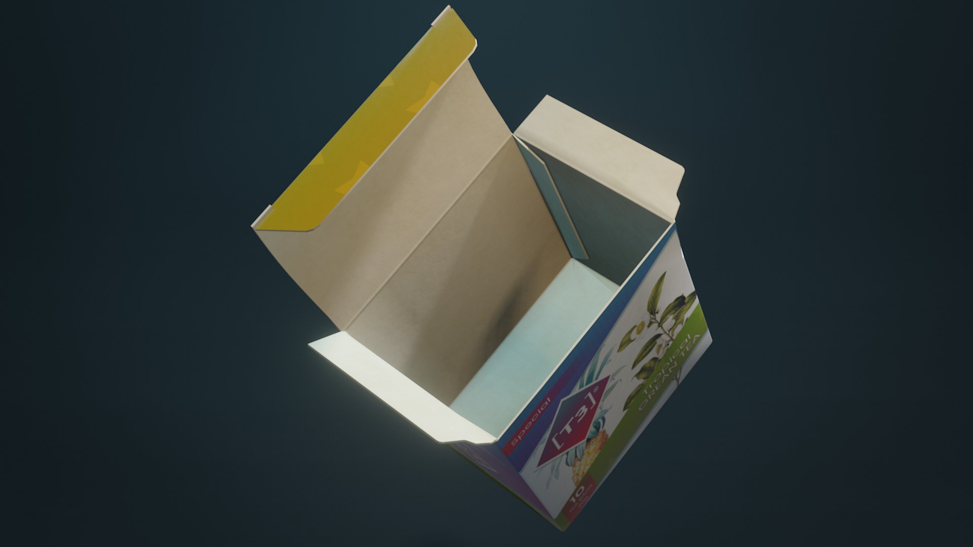 Rigged Dieline For Box Packaging Design And Product Animation 3D Model ...