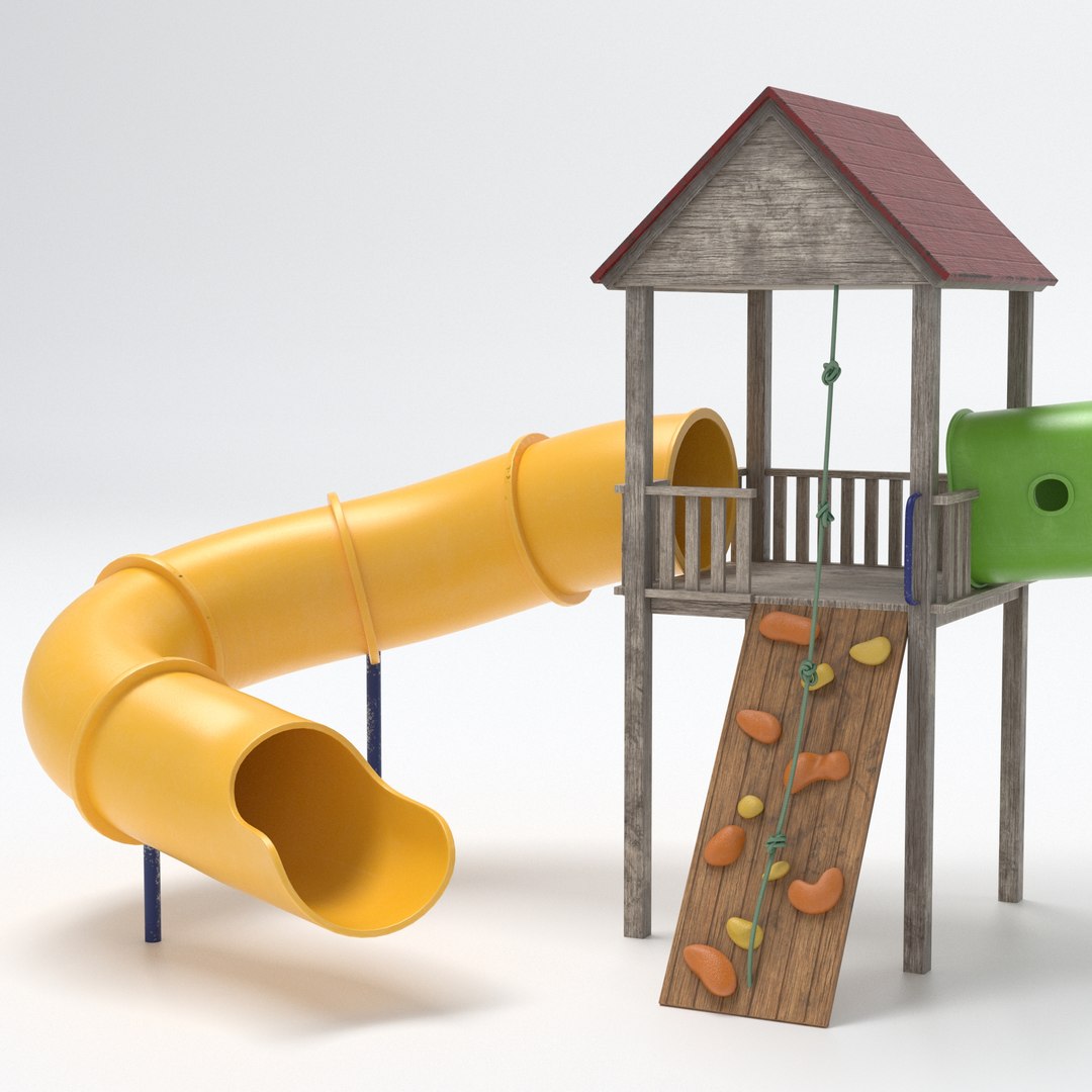 3D Playground Redshift Slide Model - TurboSquid 1428889
