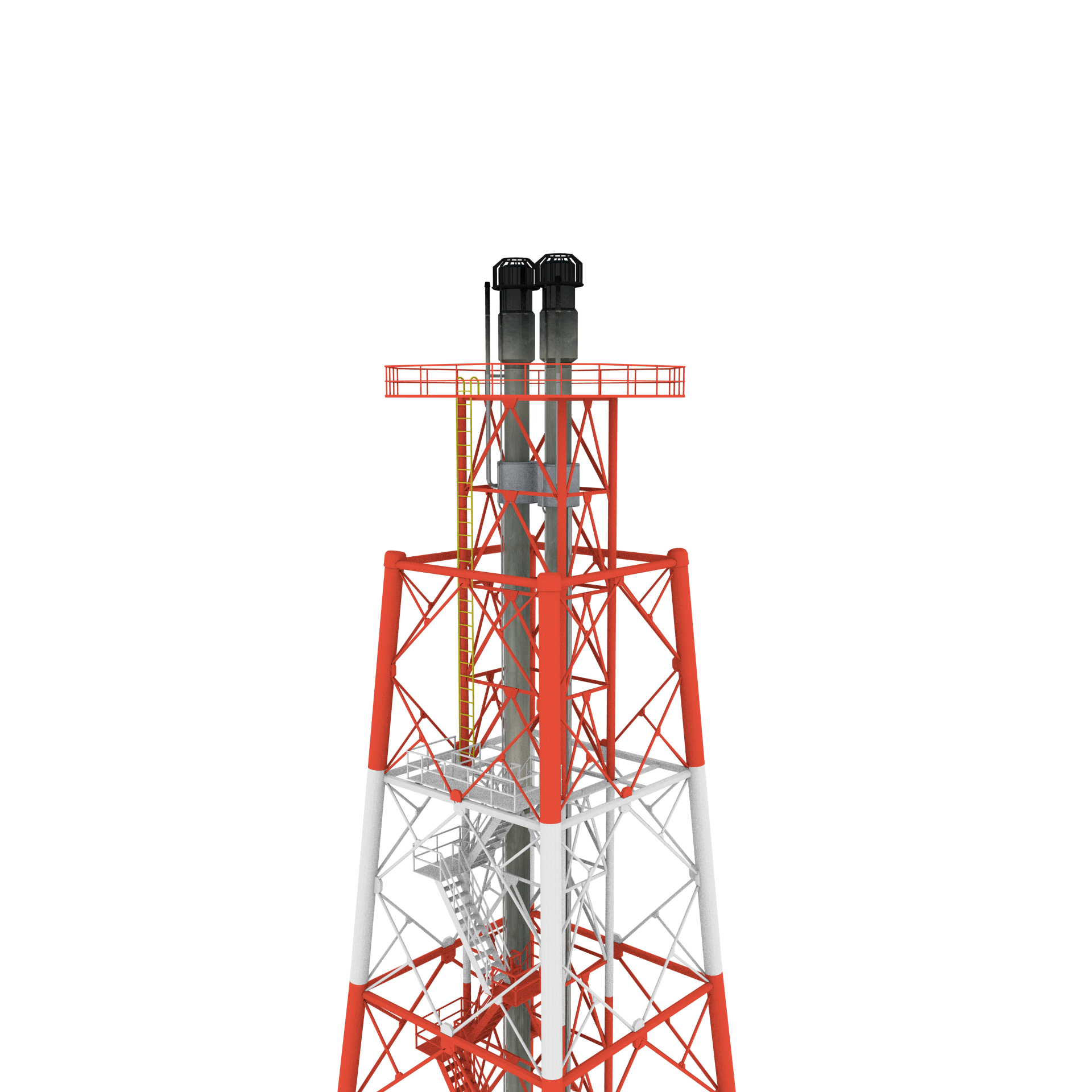 Flare stack 3D model - TurboSquid 1694011