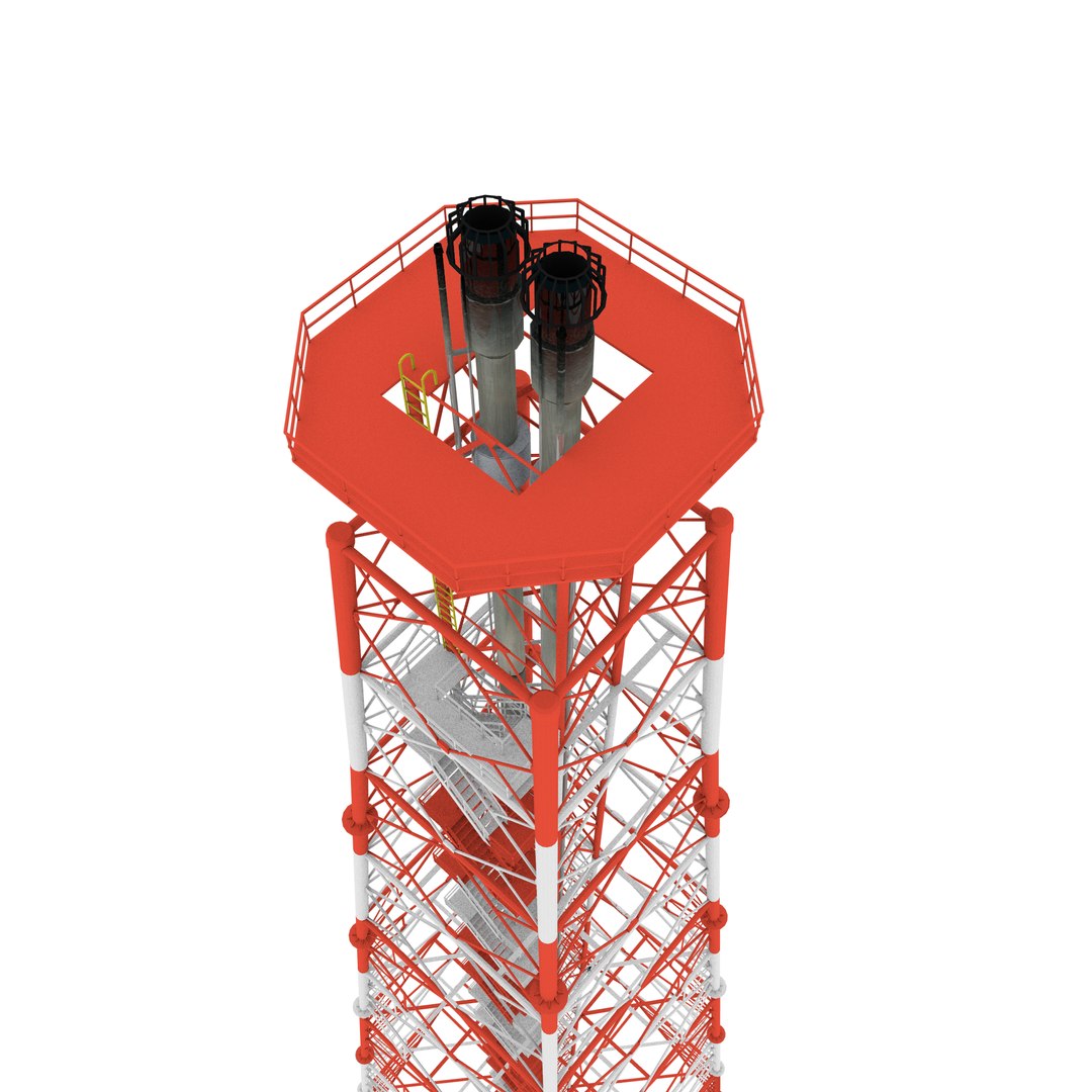 Flare Stack 3D Model - TurboSquid 1694011