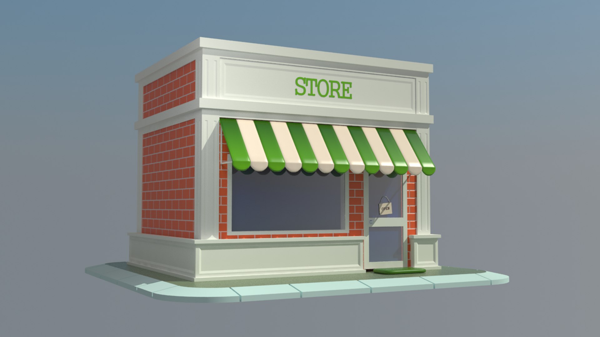3d Model Of Shop V3