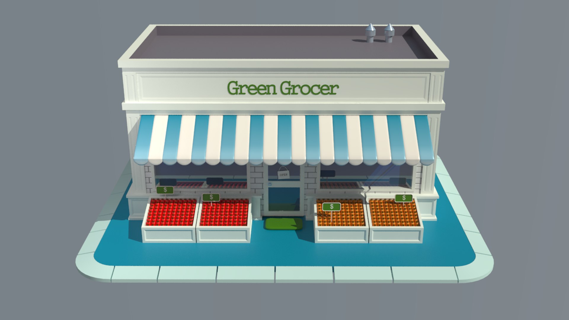 3d Model Of Shop V3