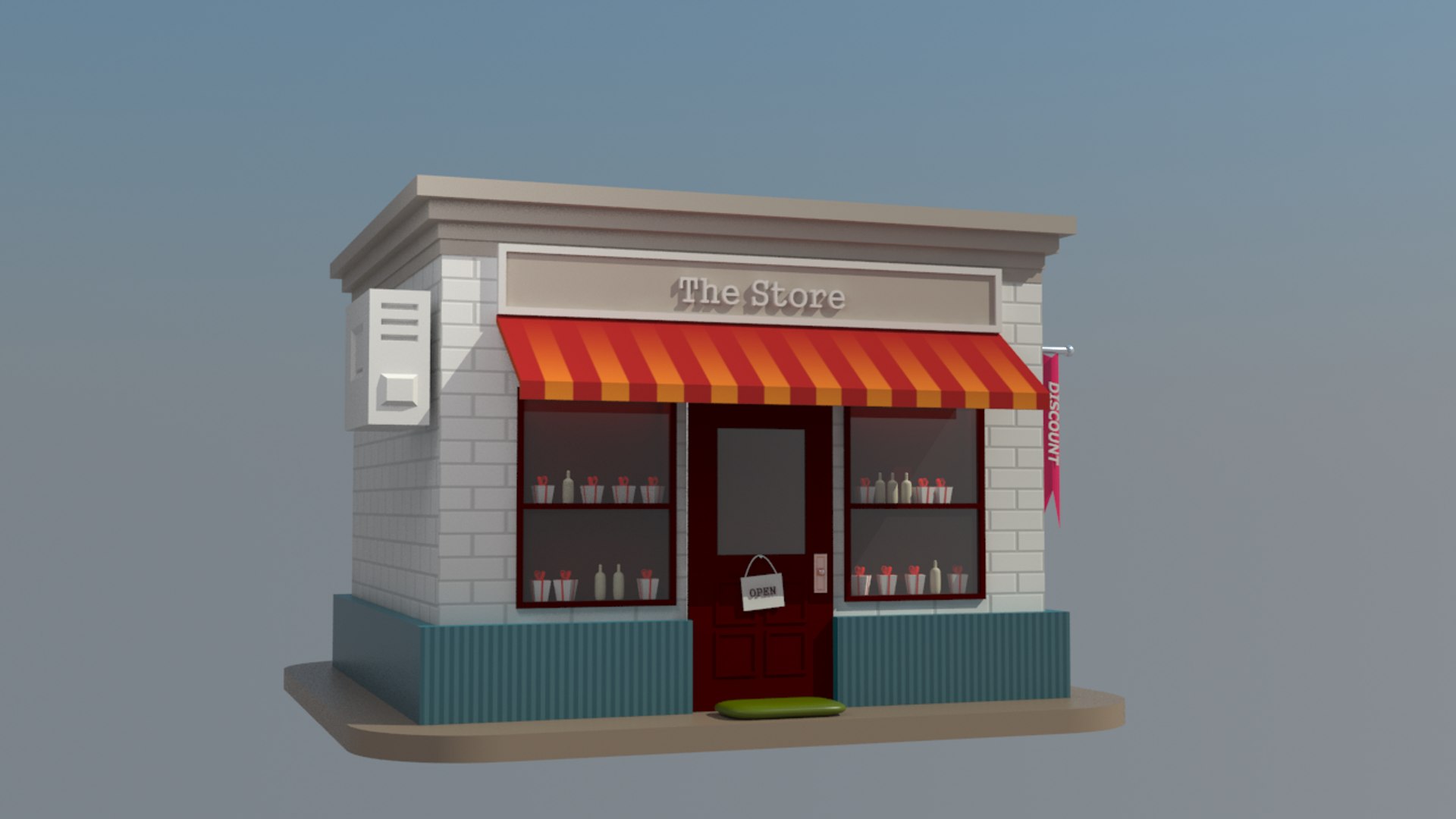 3d Model Of Shop V3
