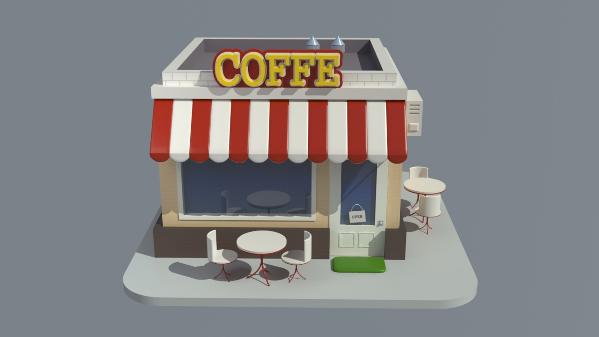 3d Model Of Shop V3