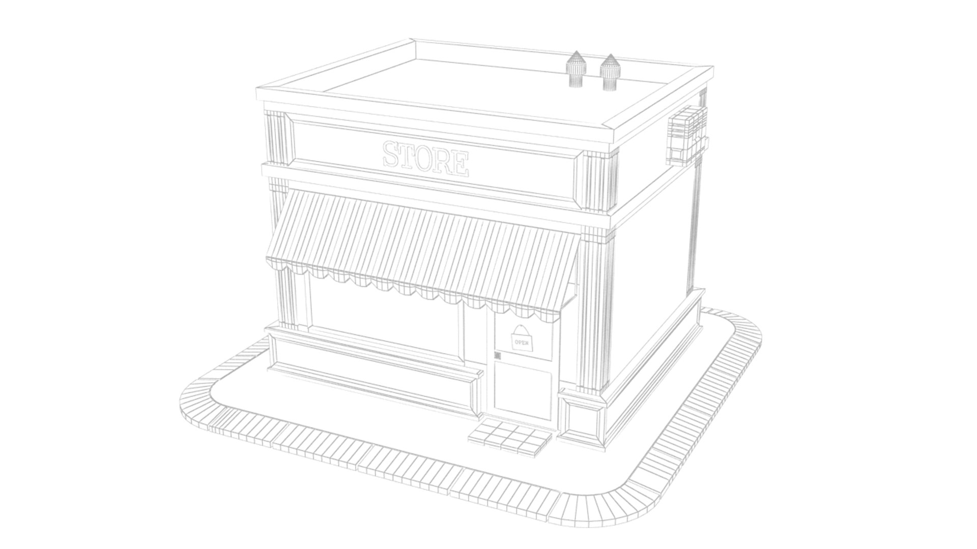 3d Model Of Shop V3
