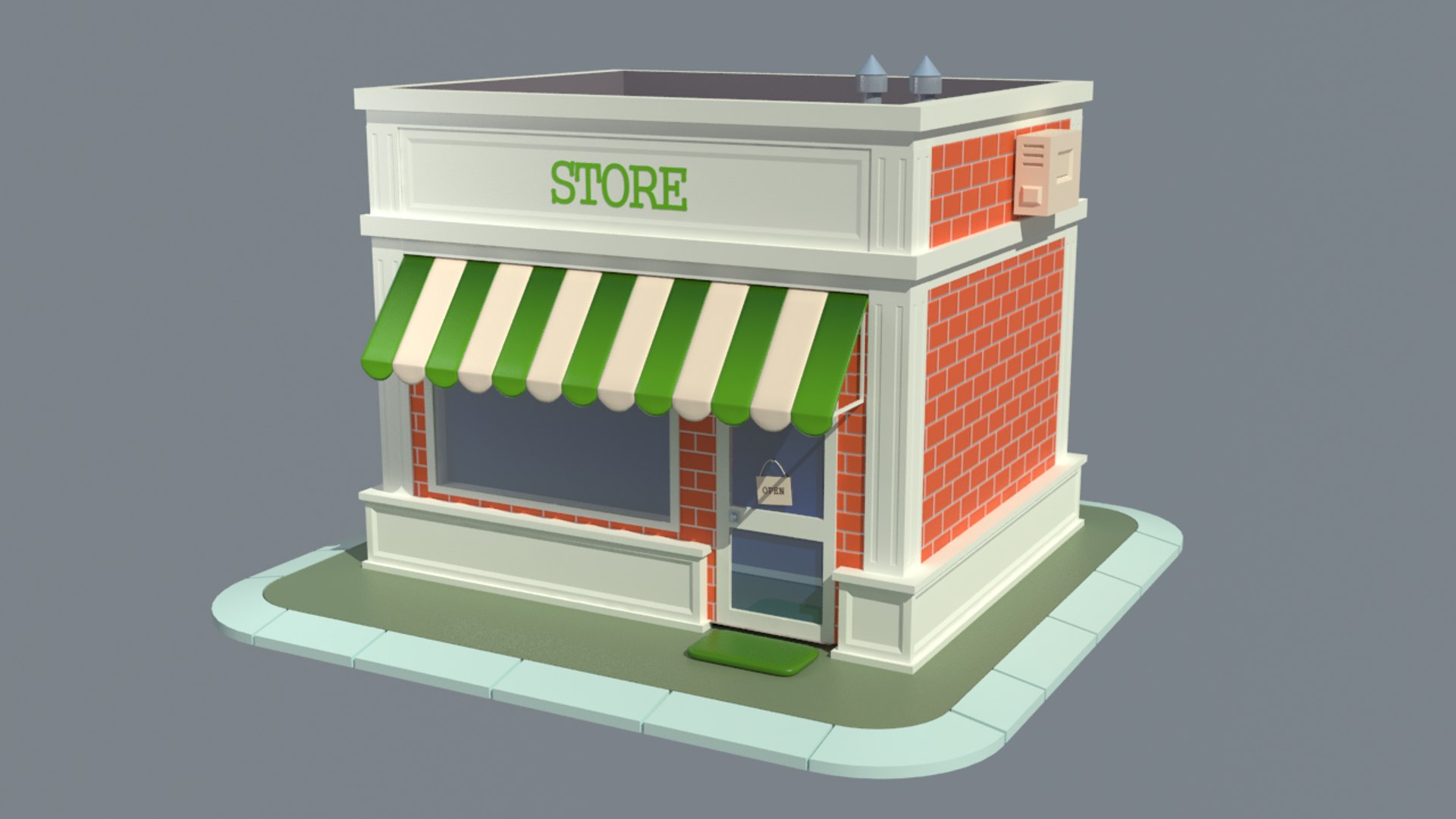 3d Model Of Shop V3