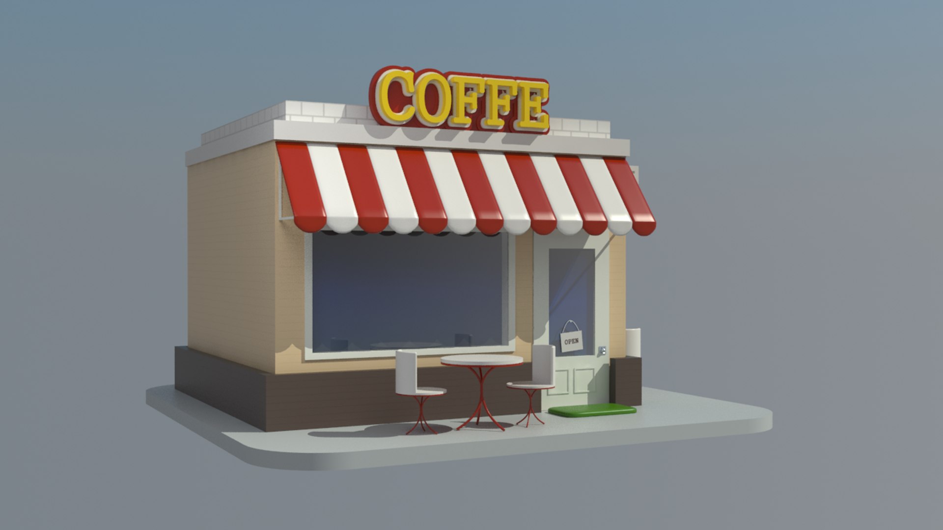 3d Model Of Shop V3