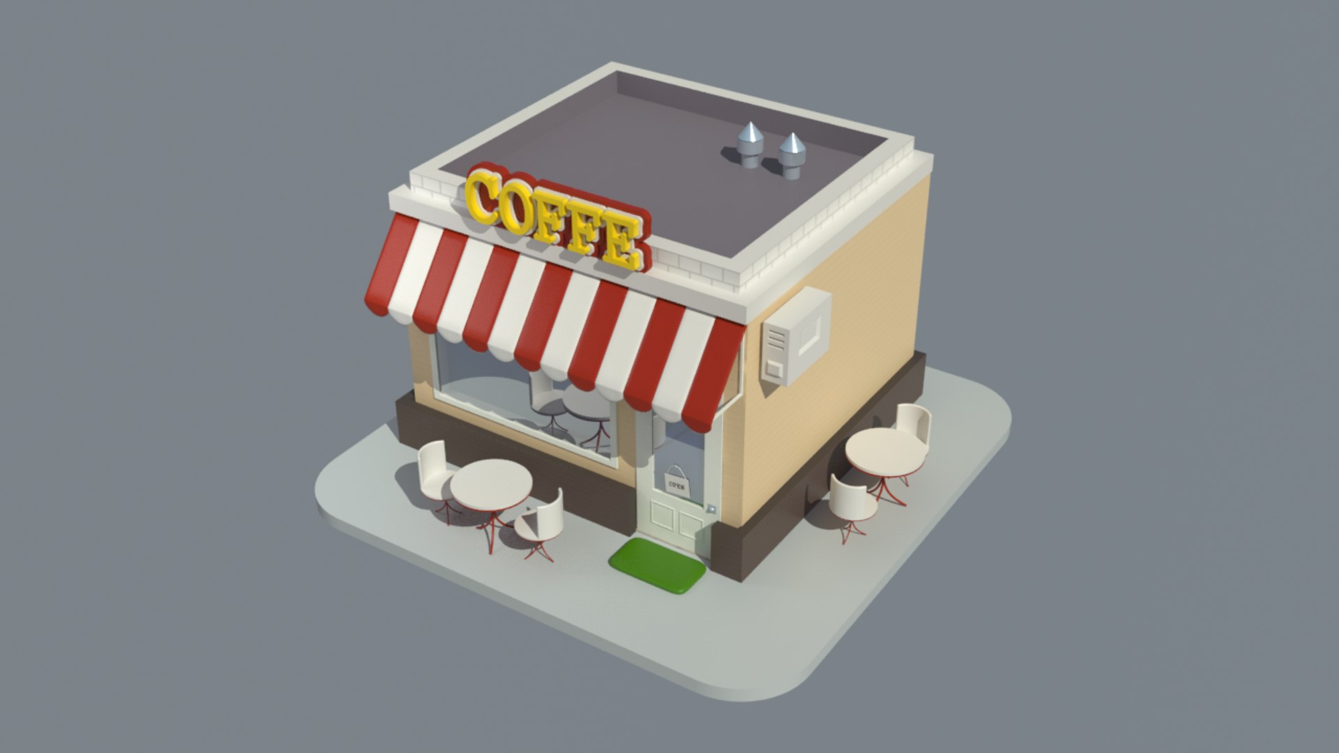 3d Model Of Shop V3