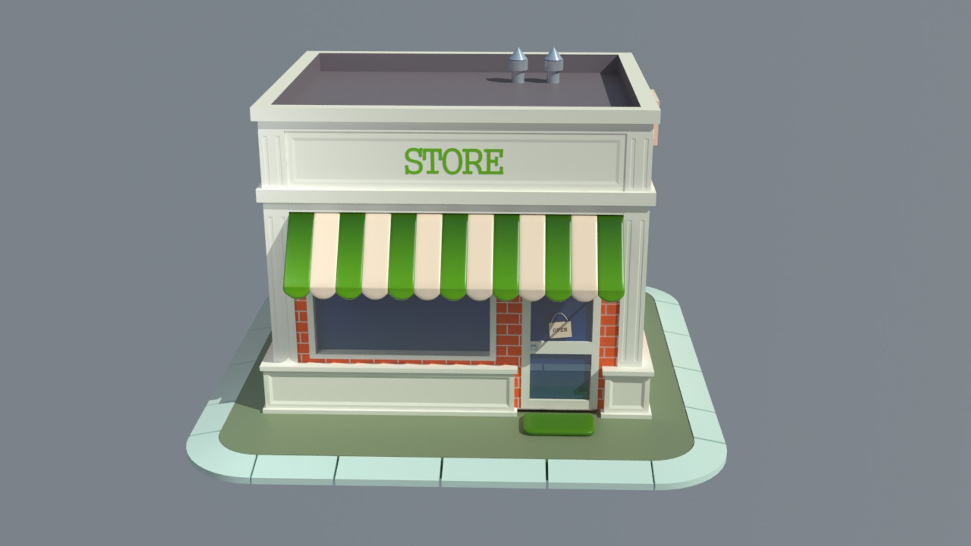 3d Model Of Shop V3