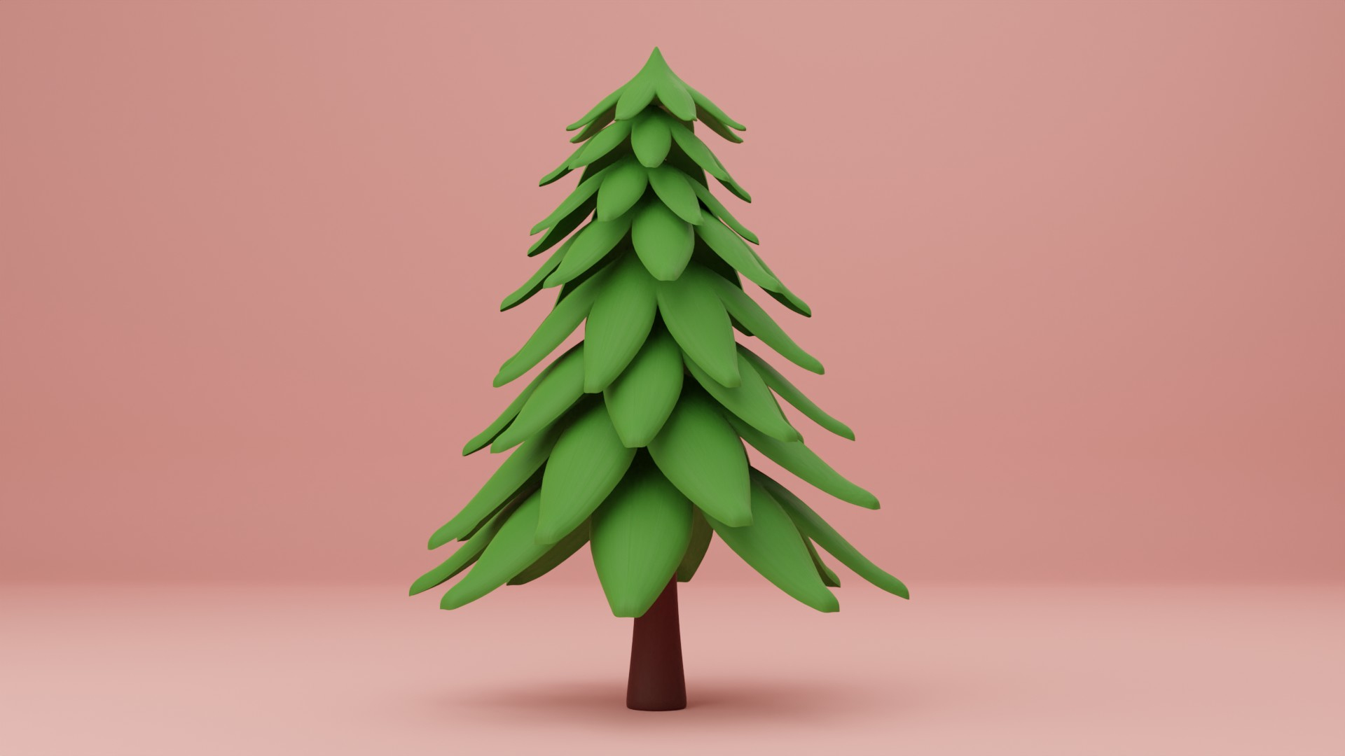 3D Cartoon Pine Tree - TurboSquid 2168498