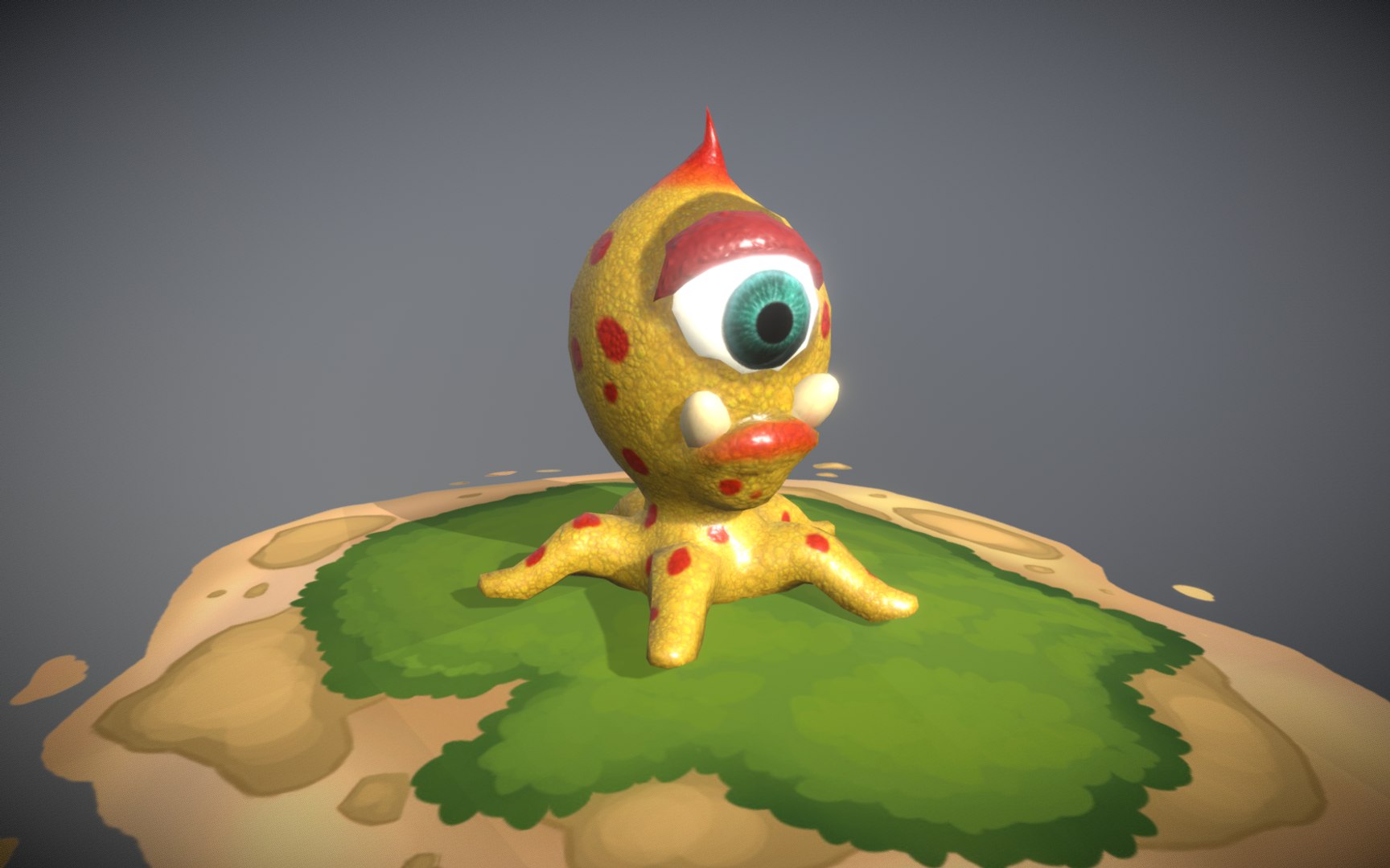 3D octopus virus bacteria aliens cartoon - TurboSquid 1287281