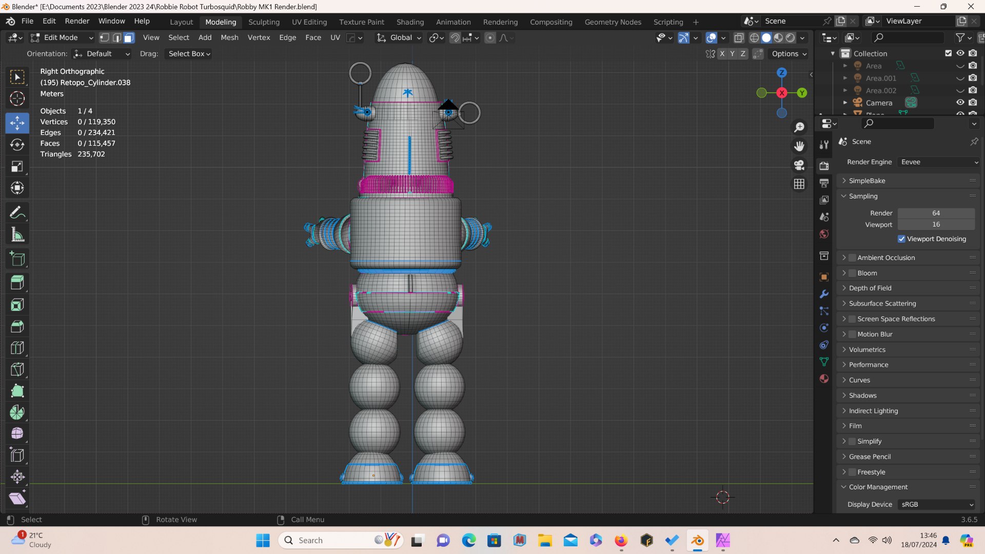 3D Robby Robot - TurboSquid 2256402