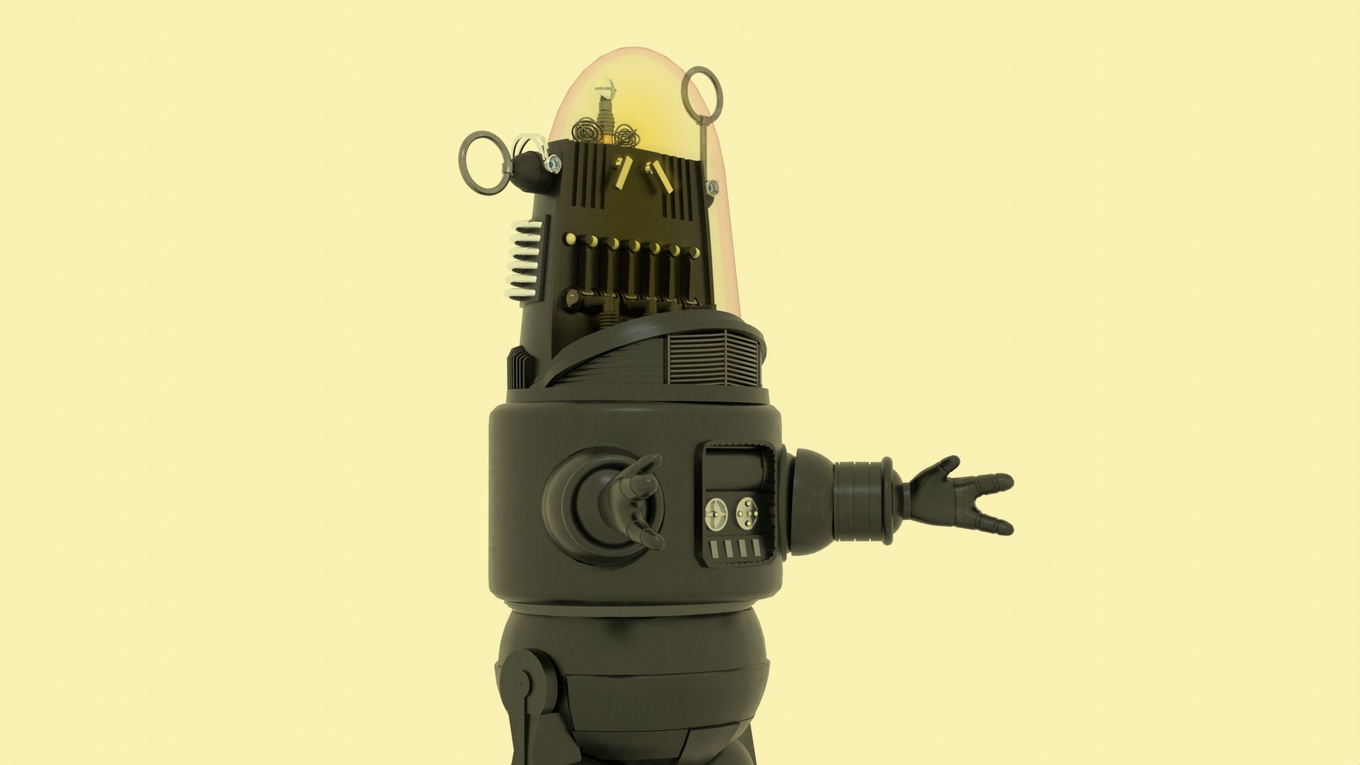 3D Robby Robot - TurboSquid 2256402