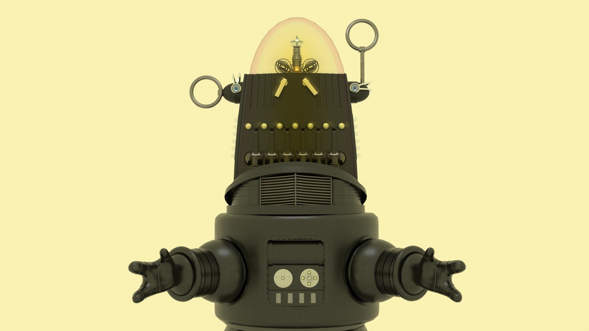 3d Robby Robot Turbosquid 2256402