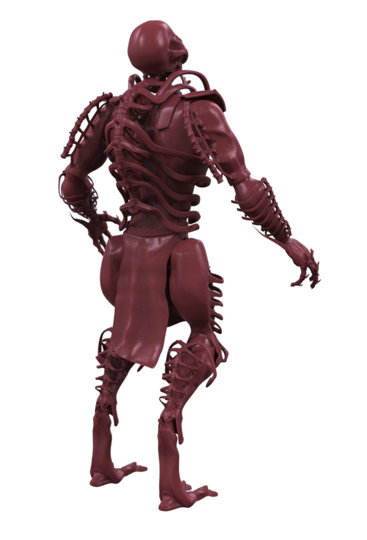 3d Model Skeleton Monster