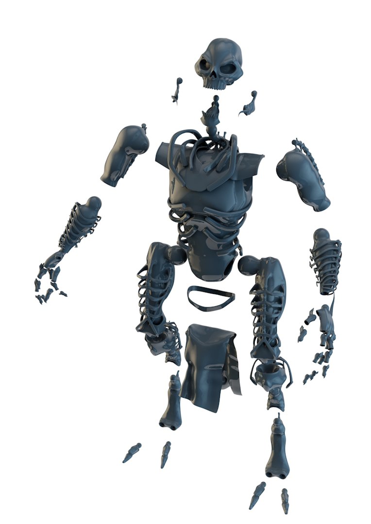 3d Model Skeleton Monster