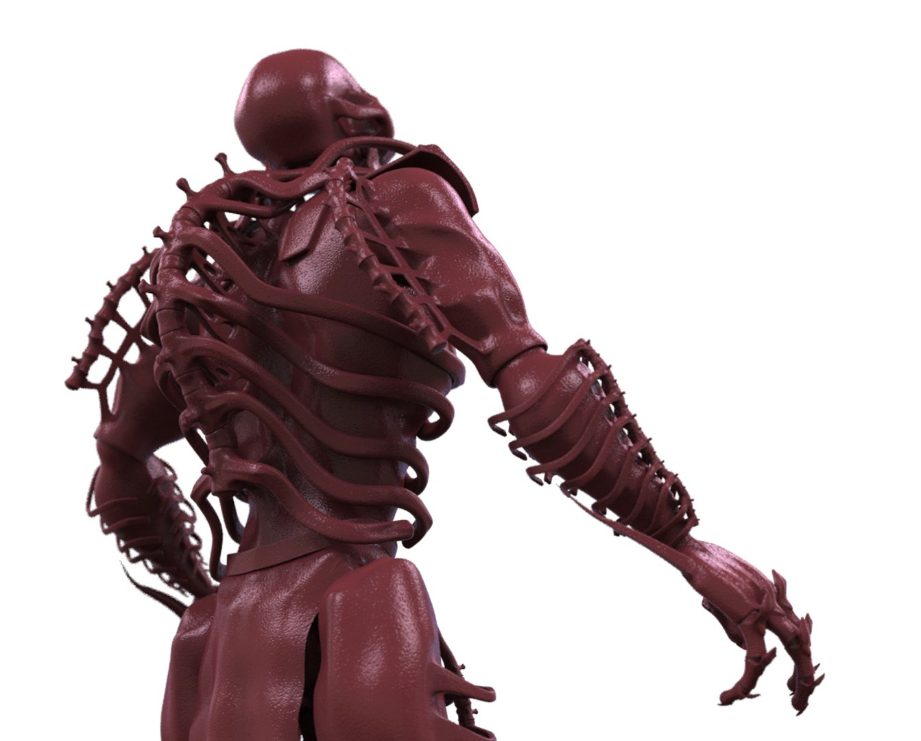 3d Model Skeleton Monster
