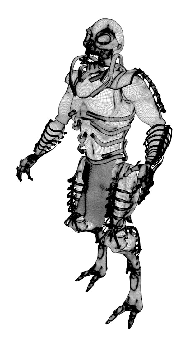 3d Model Skeleton Monster