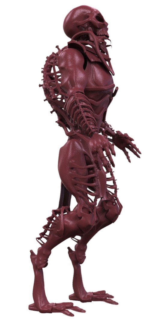 3d Model Skeleton Monster