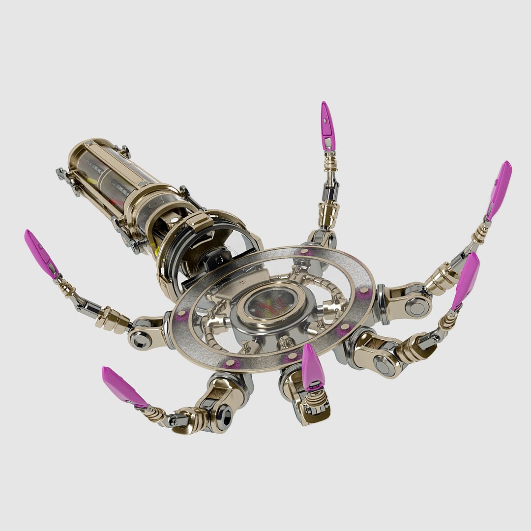 Robot Arm Steampunk Max