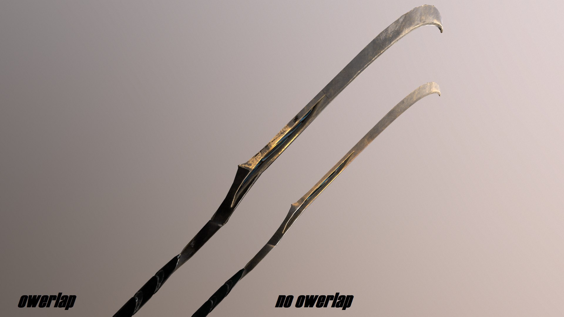 3D Elven Two - Bladed Glaive - TurboSquid 1932065