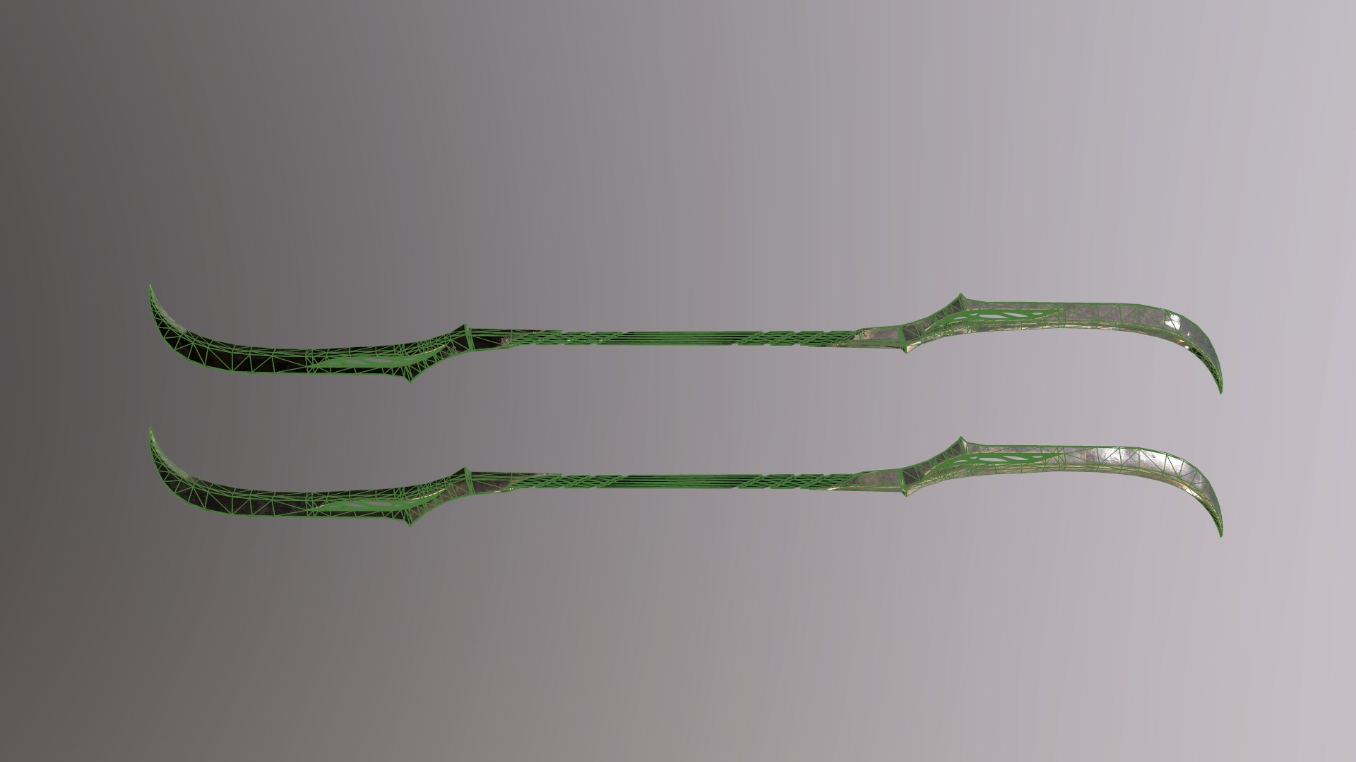 3D Elven Two - Bladed Glaive - TurboSquid 1932065