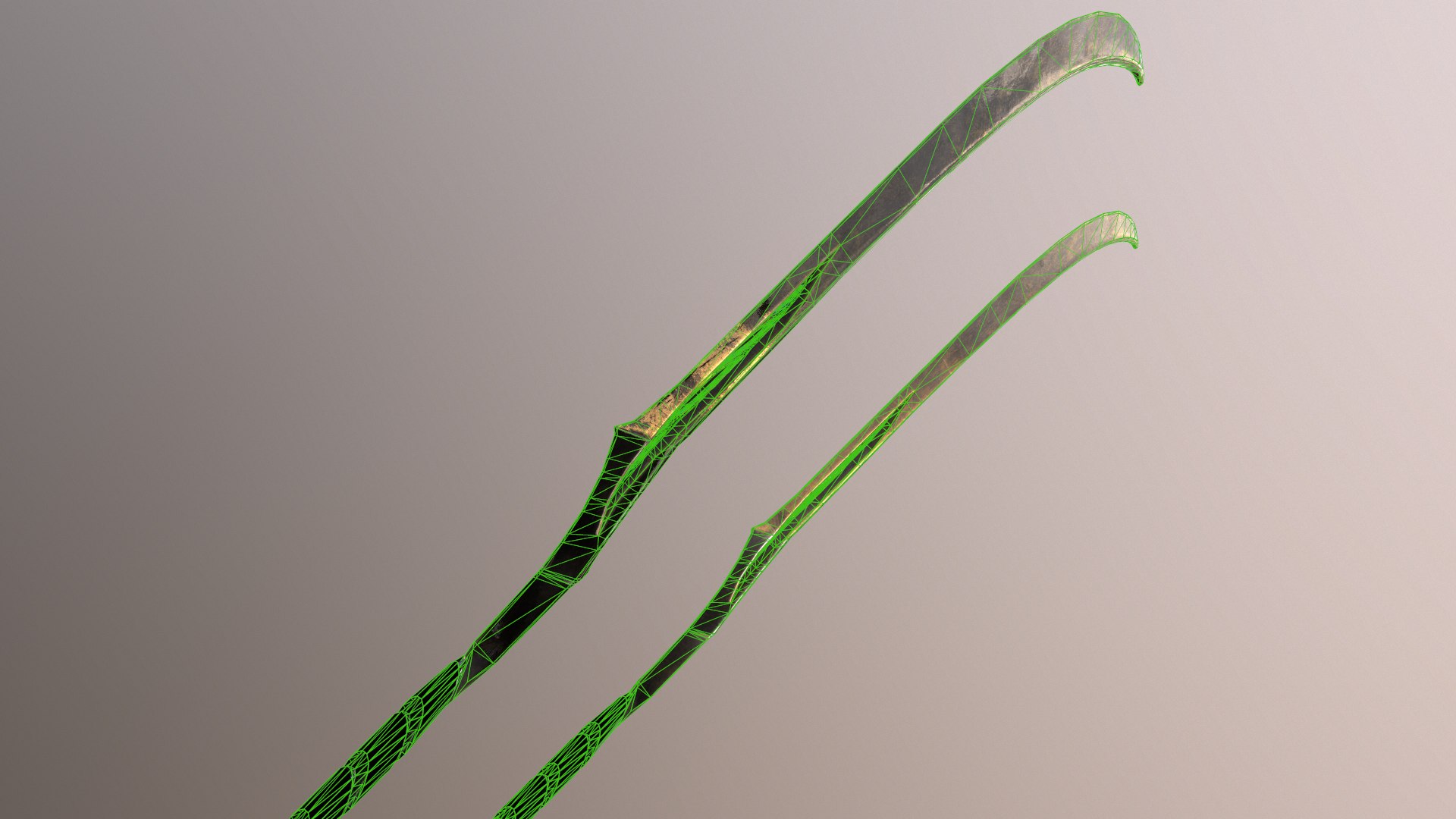 3D Elven Two - Bladed Glaive - TurboSquid 1932065