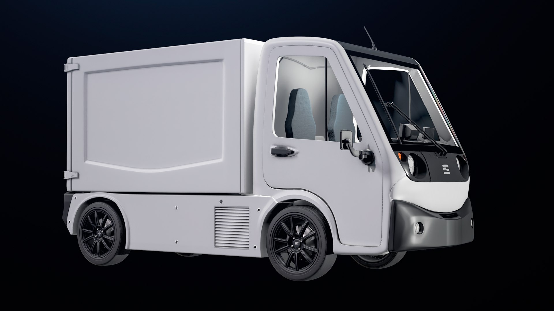 Cargo Van Vehicle Sevic V500E PBR 3D - TurboSquid 2071168