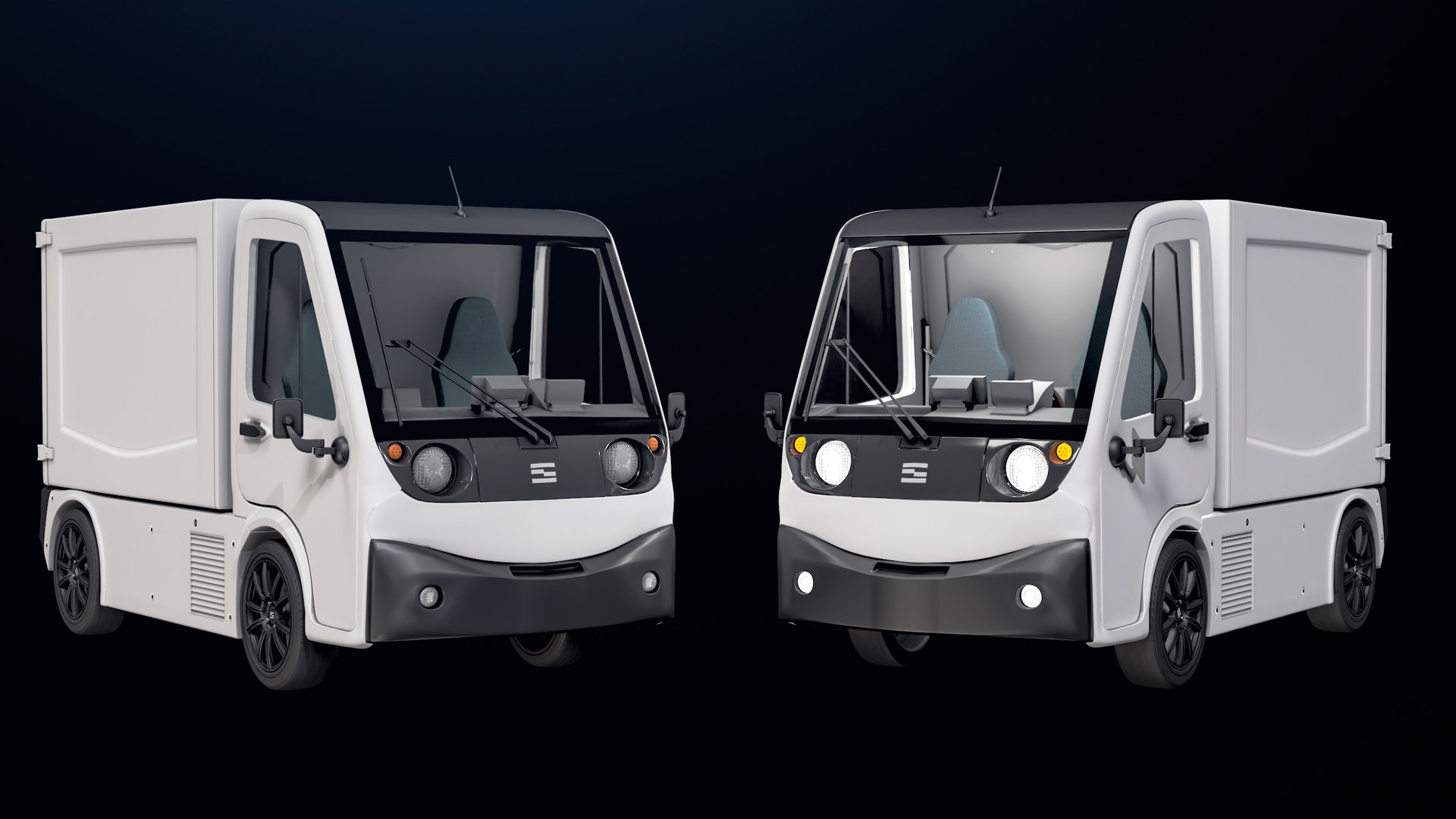 Cargo Van Vehicle Sevic V500E PBR 3D - TurboSquid 2071168