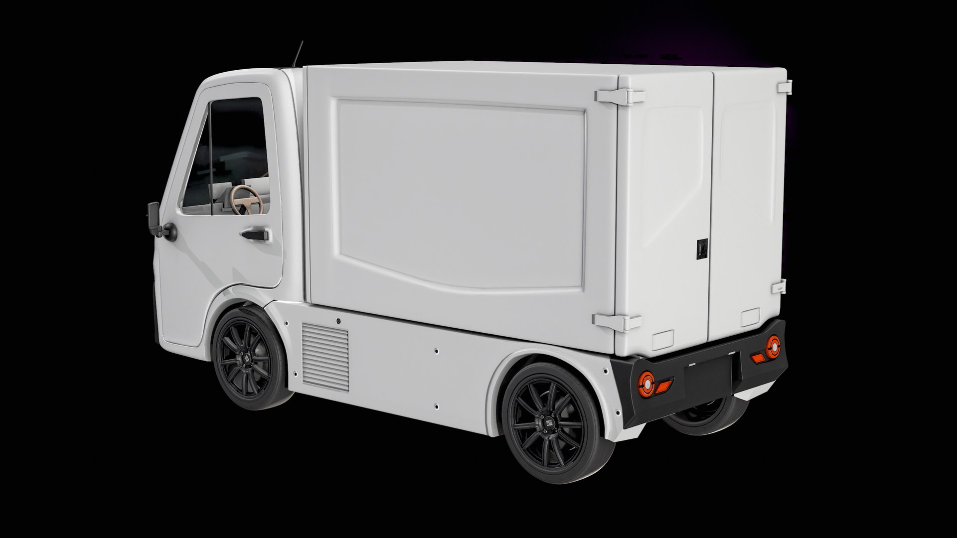 Cargo Van Vehicle Sevic V500E PBR 3D - TurboSquid 2071168