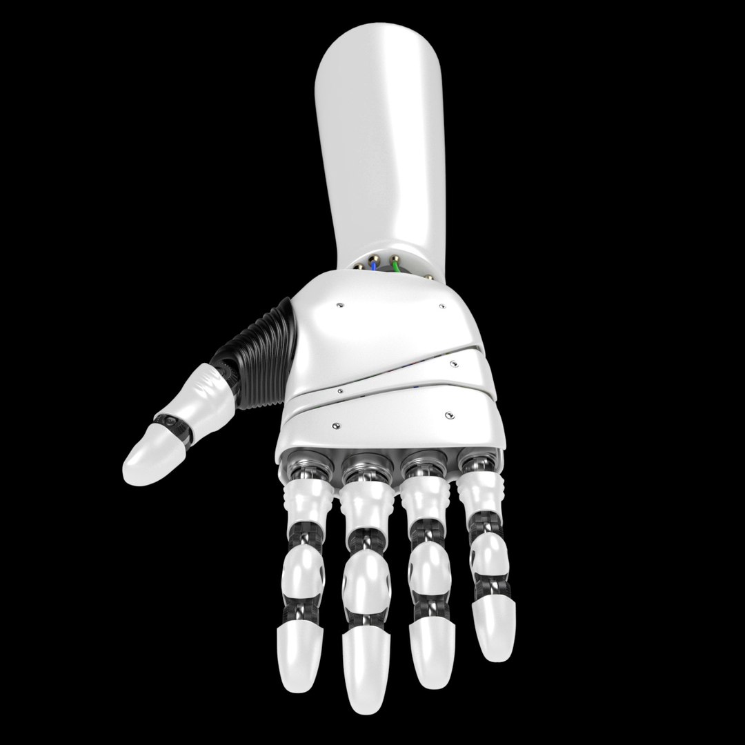 Robotic hand rigged 3D model | 1142543 | TurboSquid