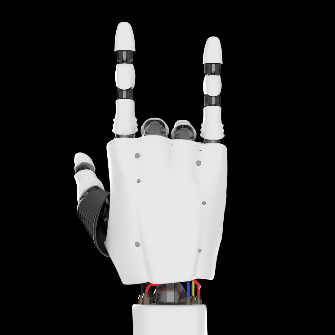Robotic hand rigged 3D model | 1142543 | TurboSquid