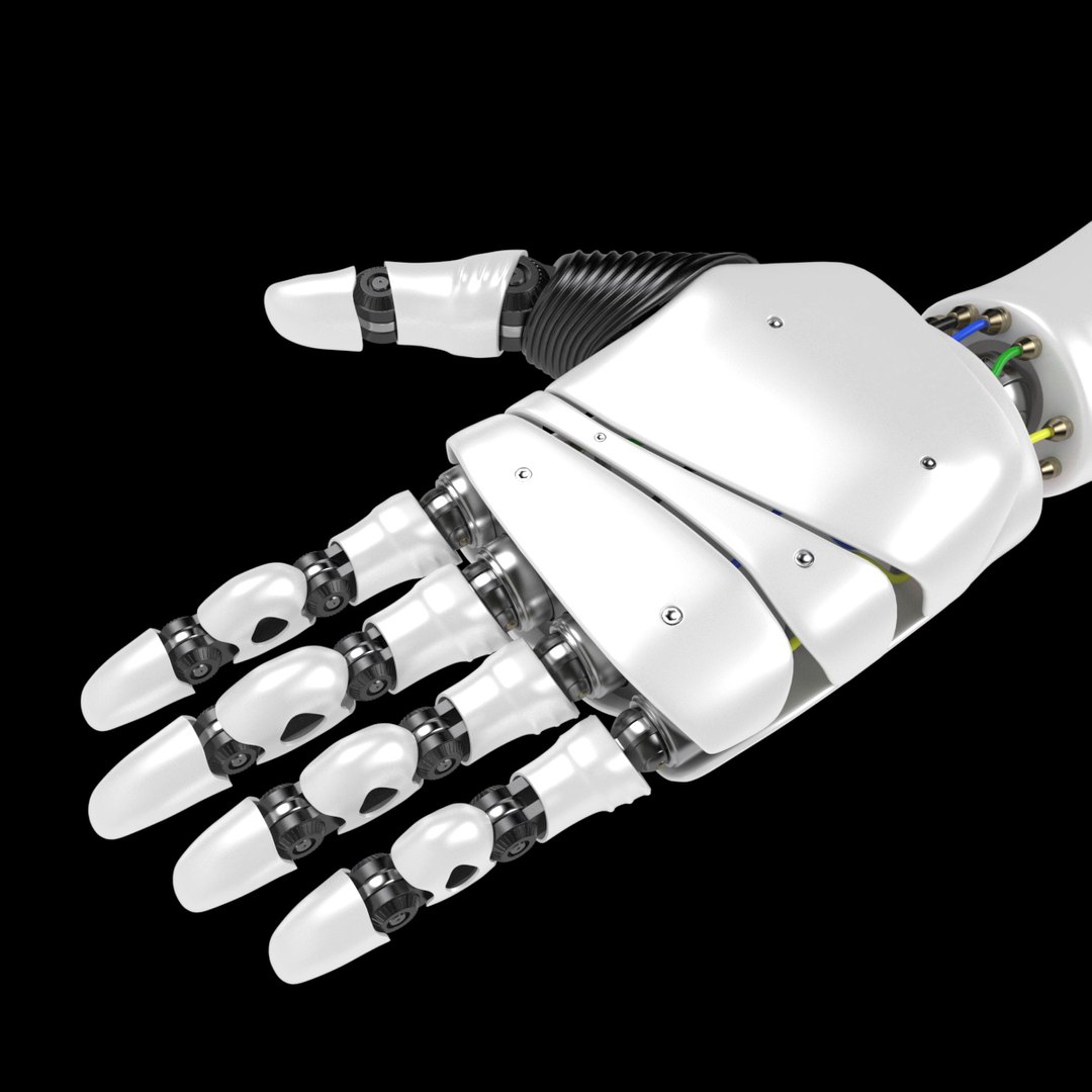 Robotic hand rigged 3D model | 1142543 | TurboSquid