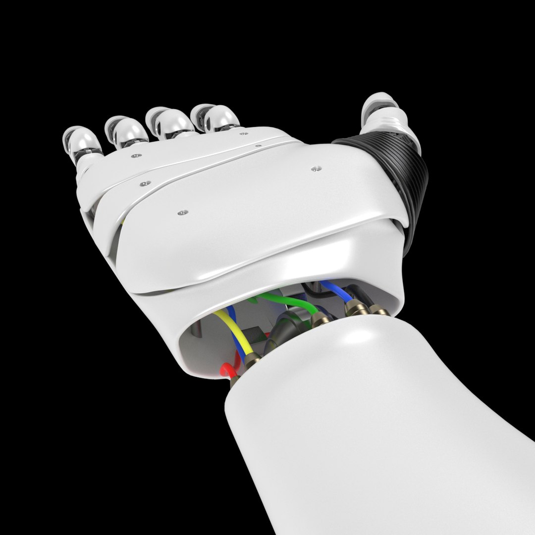 Robotic hand rigged 3D model | 1142543 | TurboSquid