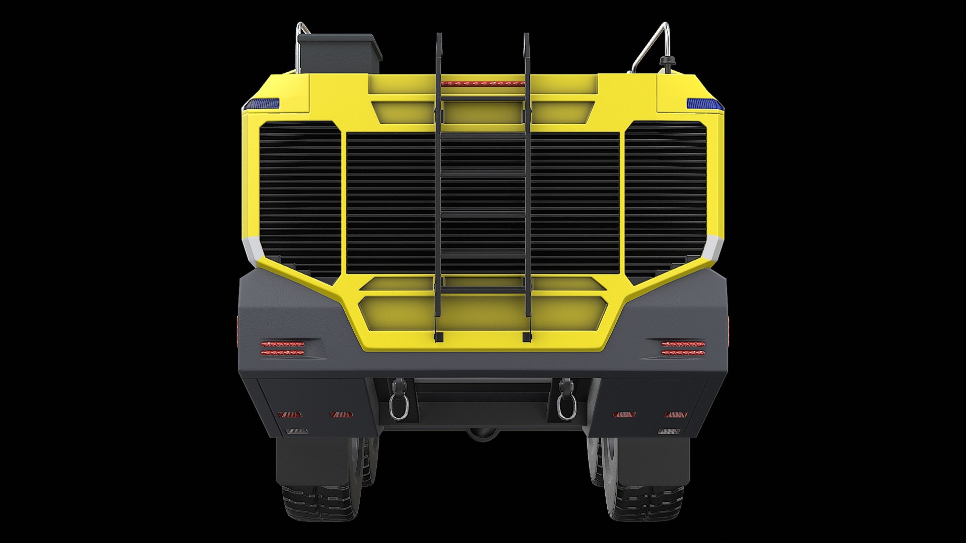 3D Rosenbauer Panther 6x6 Airport Firetruck - Yellow Model - TurboSquid ...