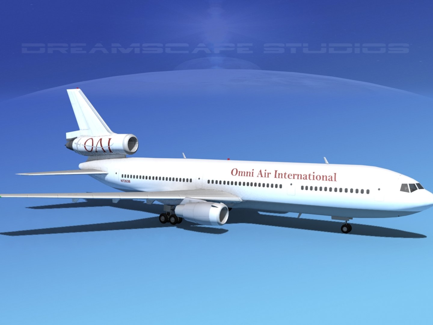 3d Douglas Dc-10