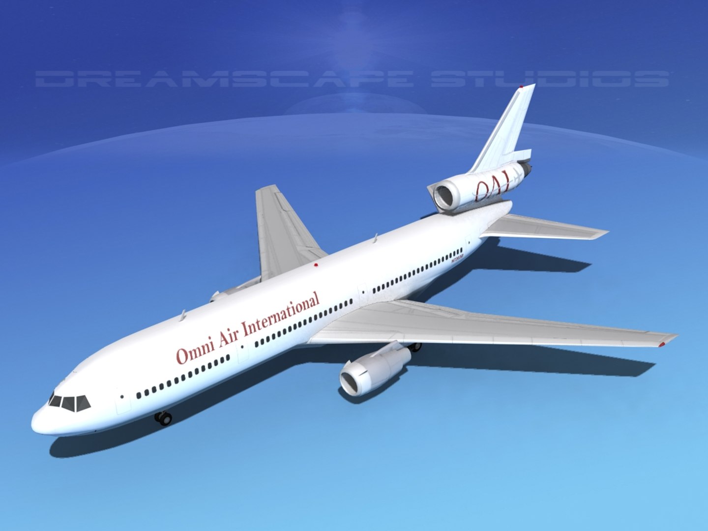 3d Douglas Dc-10