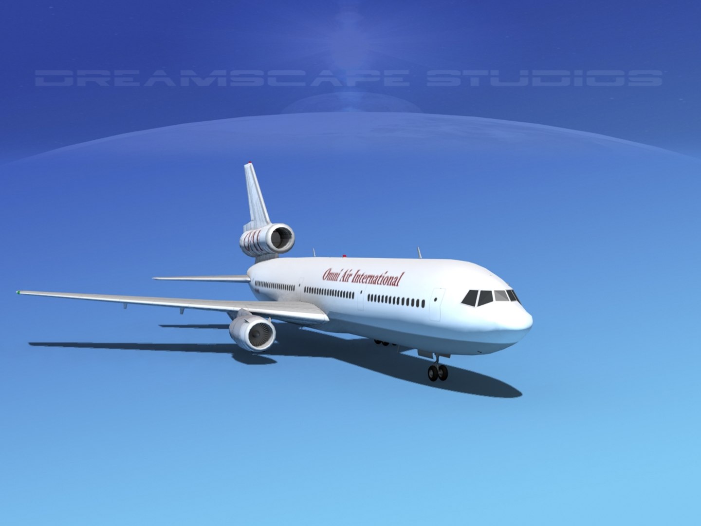 3d Douglas Dc-10