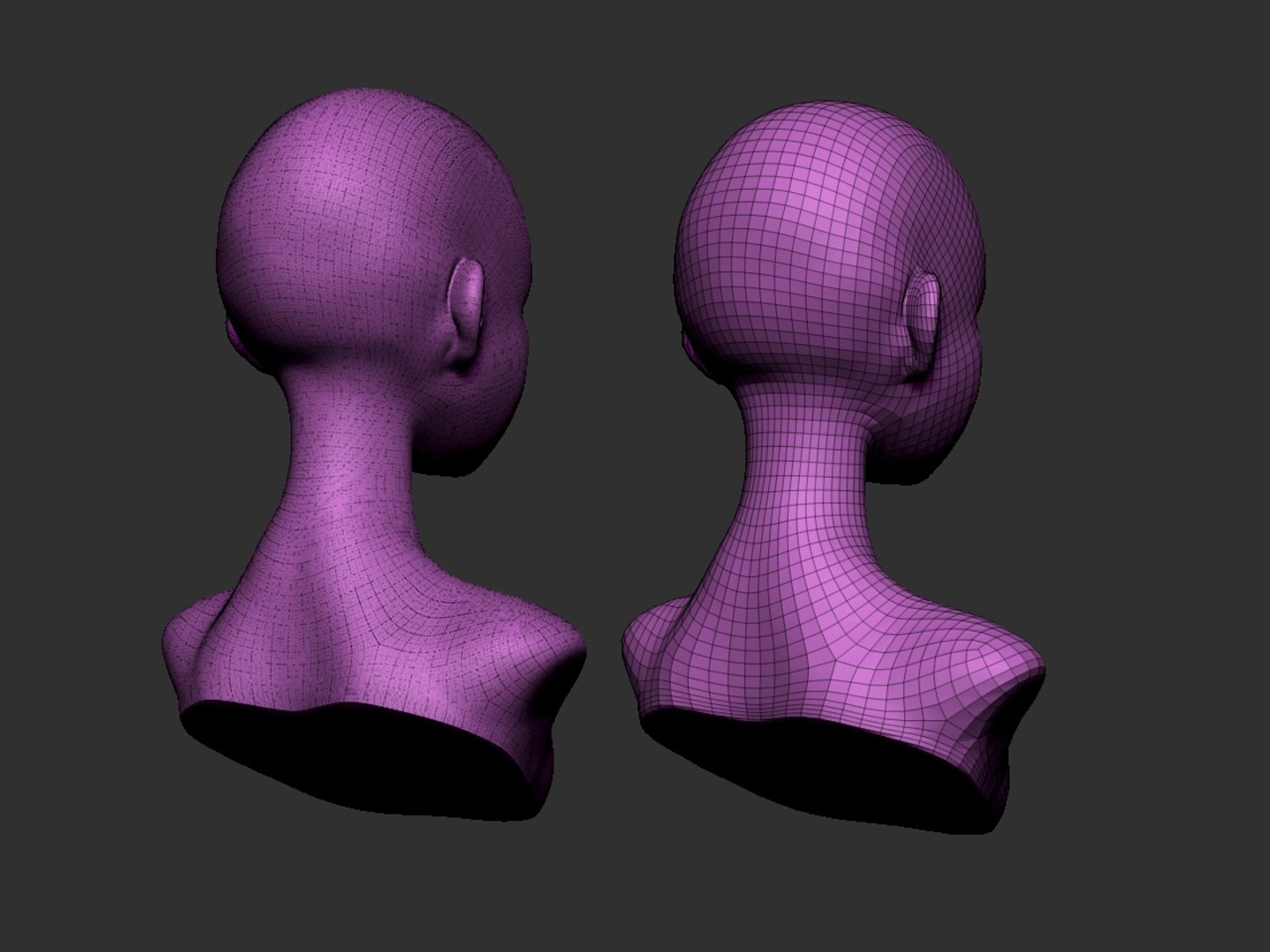 3D Model Stylised Female Basemesh - TurboSquid 1571548